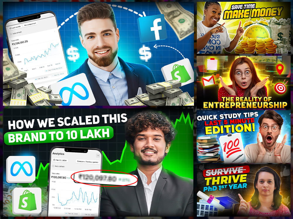 Professional YouTube thumbnail designs | Upwork
