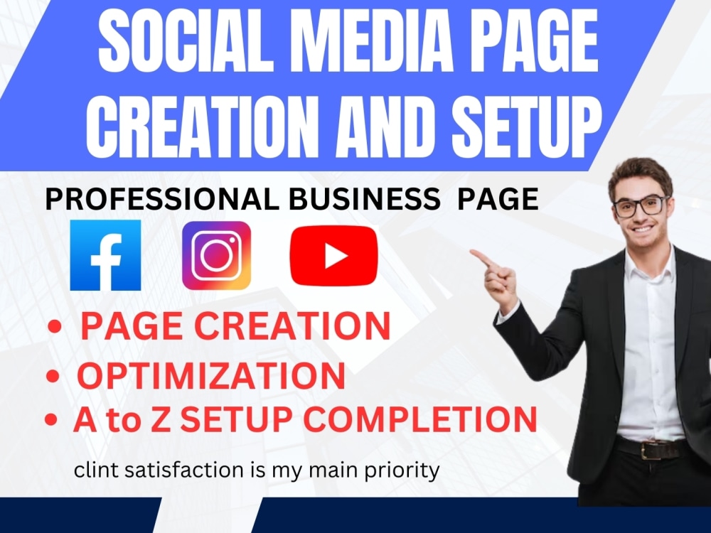A Fully New Professional Business/Personal Social Media Page Creation ...