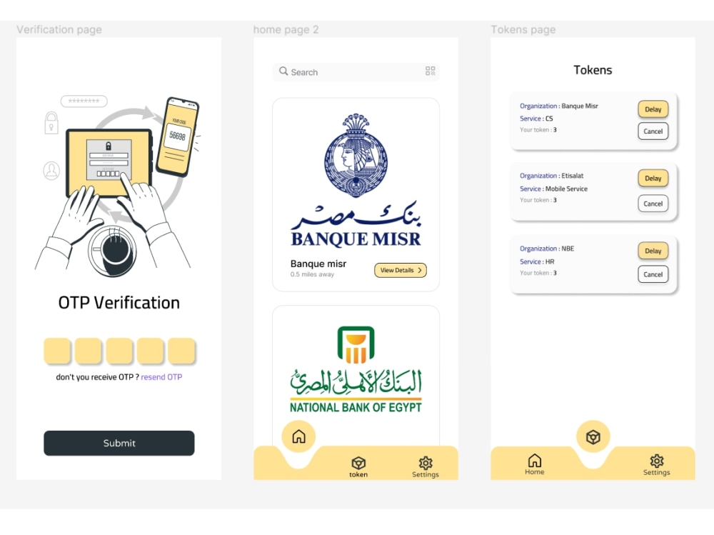 Queue App Ui Design | Upwork