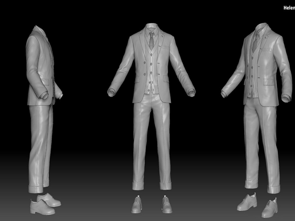 Model second life 3d cloth , 3d metahuman cloth rig, vr unreal engine ...