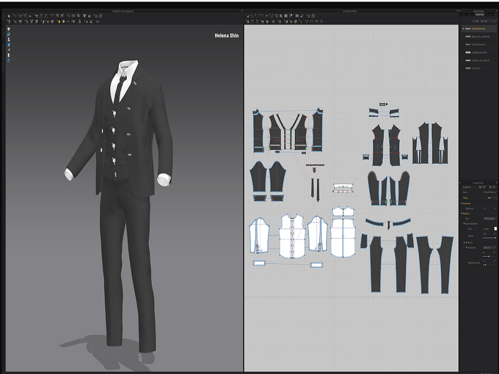 Model second life 3d cloth , 3d metahuman cloth rig, vr unreal engine ...
