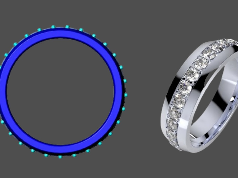 3d cad model ring, 3d pedant design, jewellery design, 3d product ...