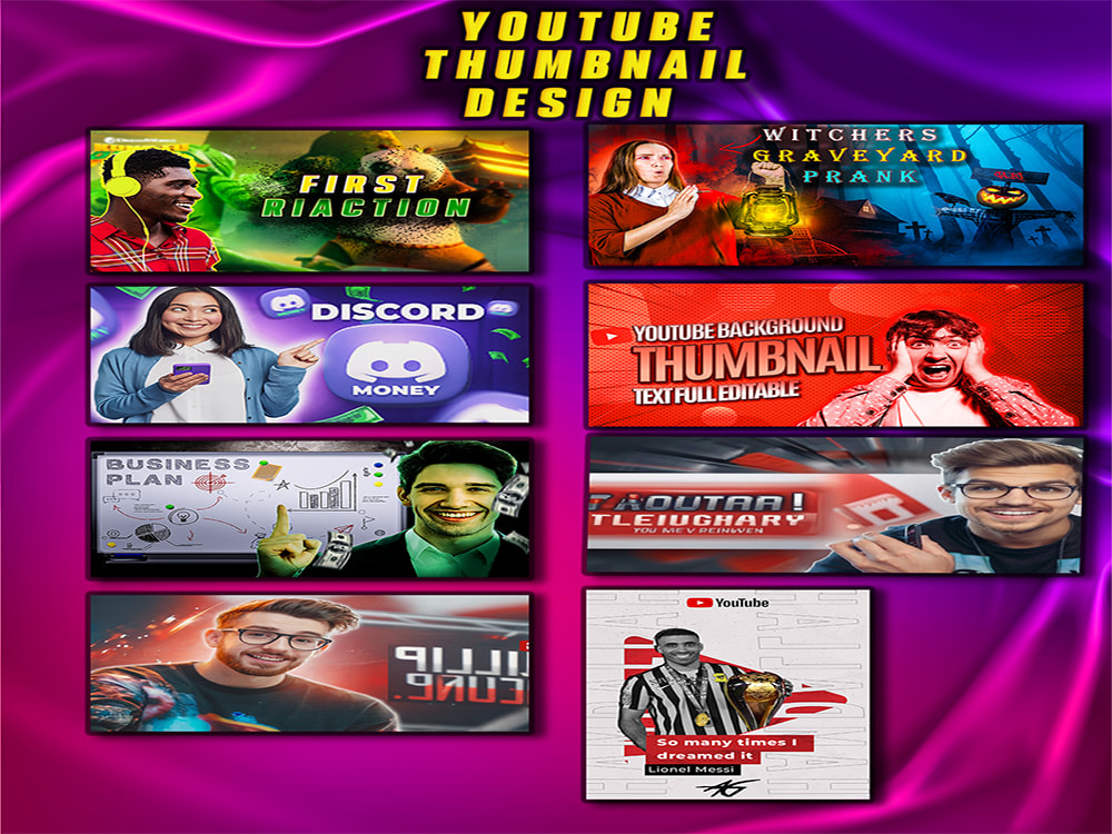 Eye-catchy youtube thumbnail | Youtube Thumbnail Designer | | Upwork