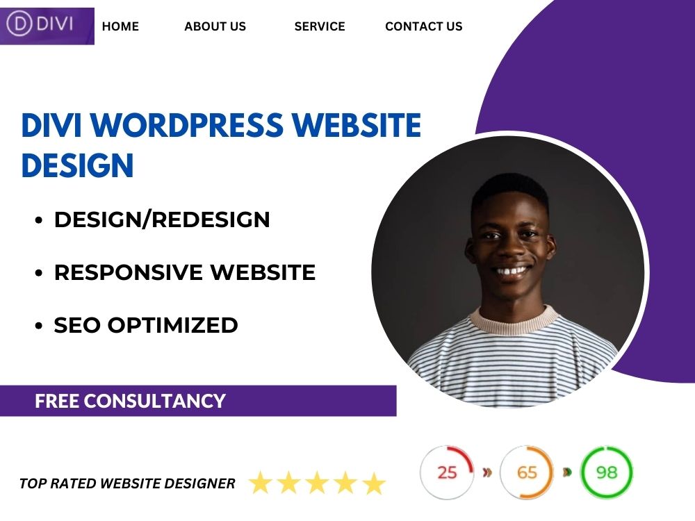 A responsive Divi theme - Divi Wordpress - Divi Expert - Divi theme Expert | Upwork