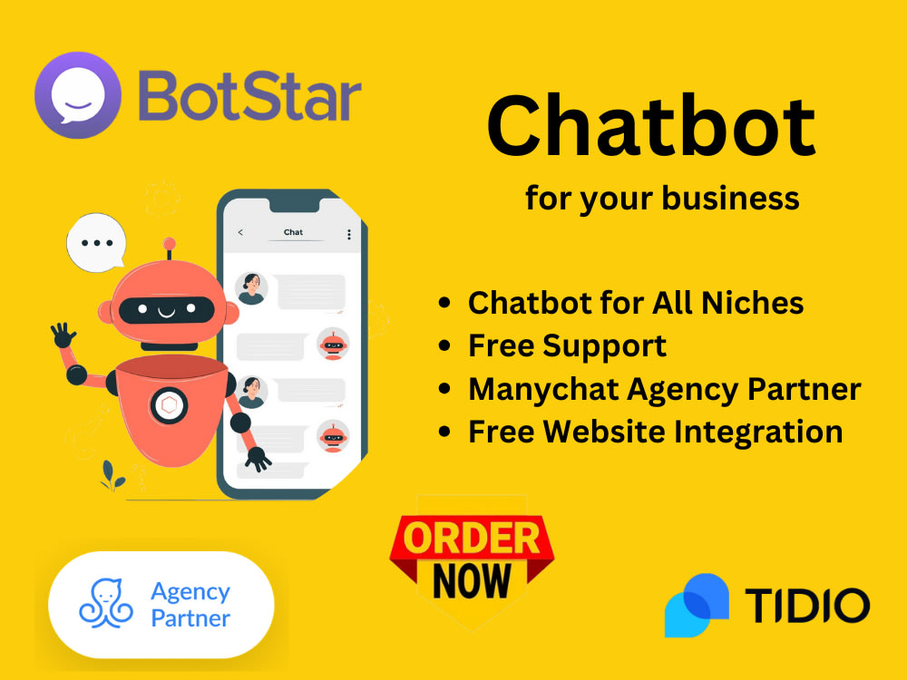 Chatbot for social media platforms, website using manychat, chatfuel ...