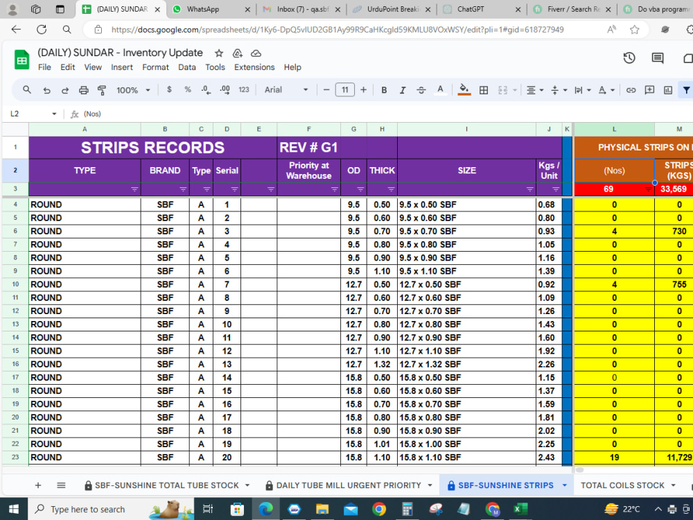Advanced Microsoft Excel VBA, Google Sheets, Macro, Formula/Chart | Upwork