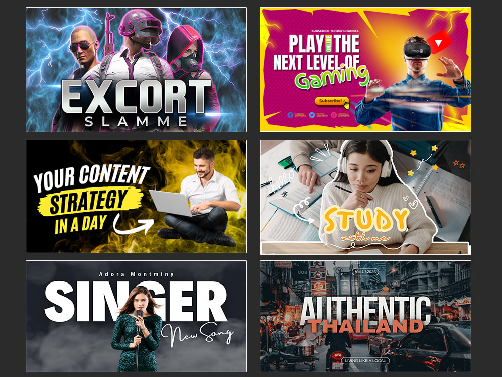 Eye Catchy & Professional YouTube Thumbnail Design | Upwork