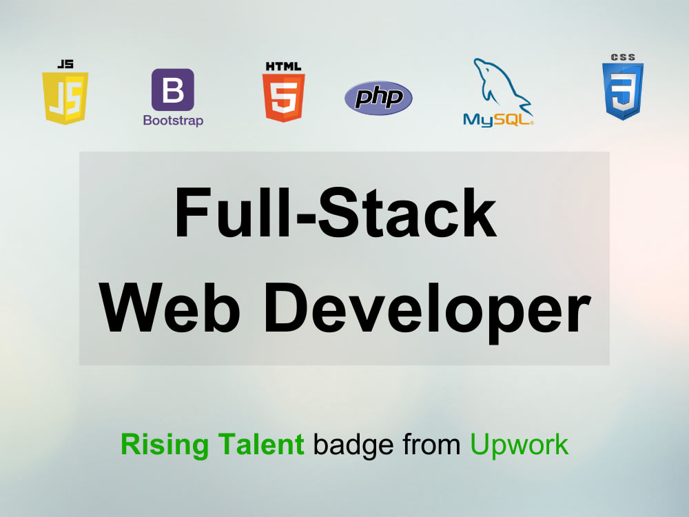 Full Stack Web Developer | Front End | Back End | Upwork