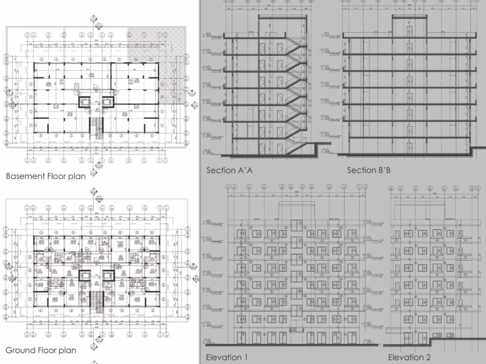 2D Architectural Drawings, Floor Plans/Sections/Elevations | Upwork