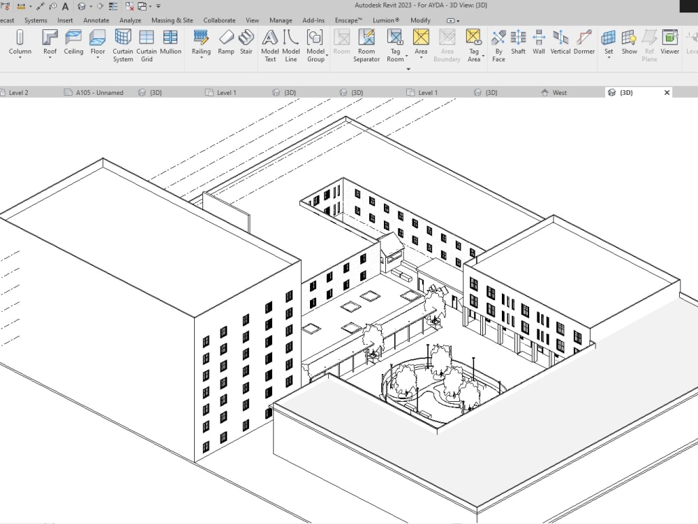 Accurate Revit Architecture Model with 2D drawings, and 3D Views. | Upwork