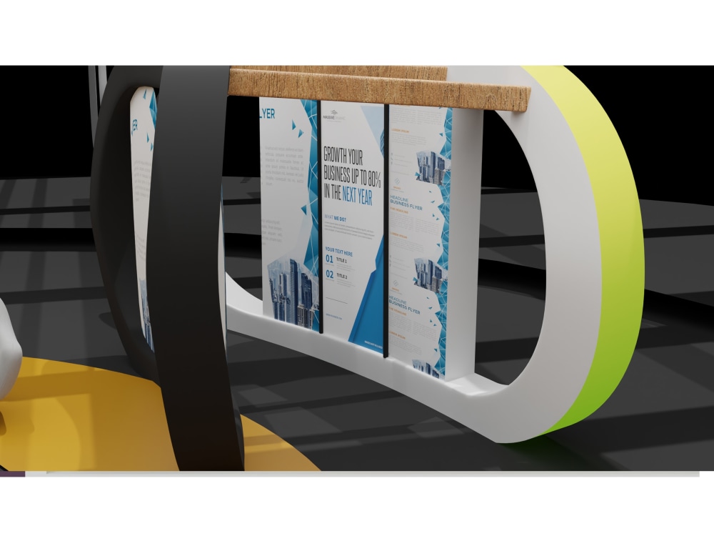 3d render exhibition booth design with Unlimited Revisions | Upwork