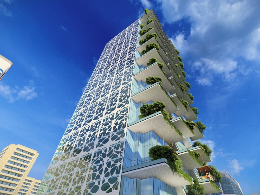 Architecture 3d design, Skyscraper 3d design, architectural rendering ...