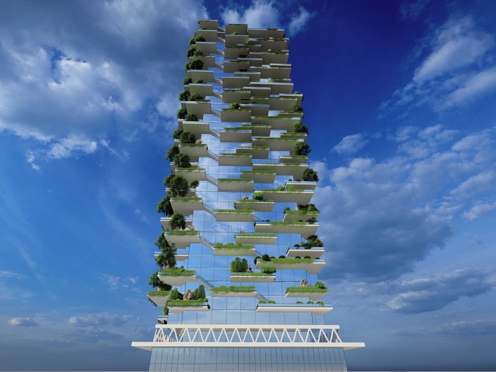 Architecture 3d design, Skyscraper 3d design, architectural rendering ...