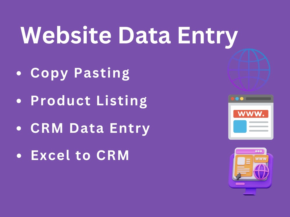 Website Data Entry Ecommerce Data Entry Wordpress Data Entry Upwork