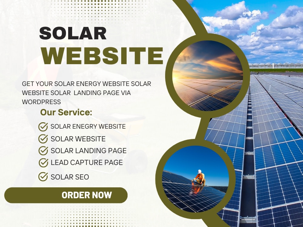 Solar energy website solar landing page via wordpress | Upwork