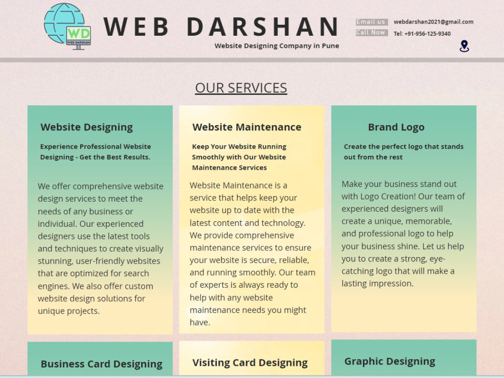A very impressive web design which increase visitors to your website ...