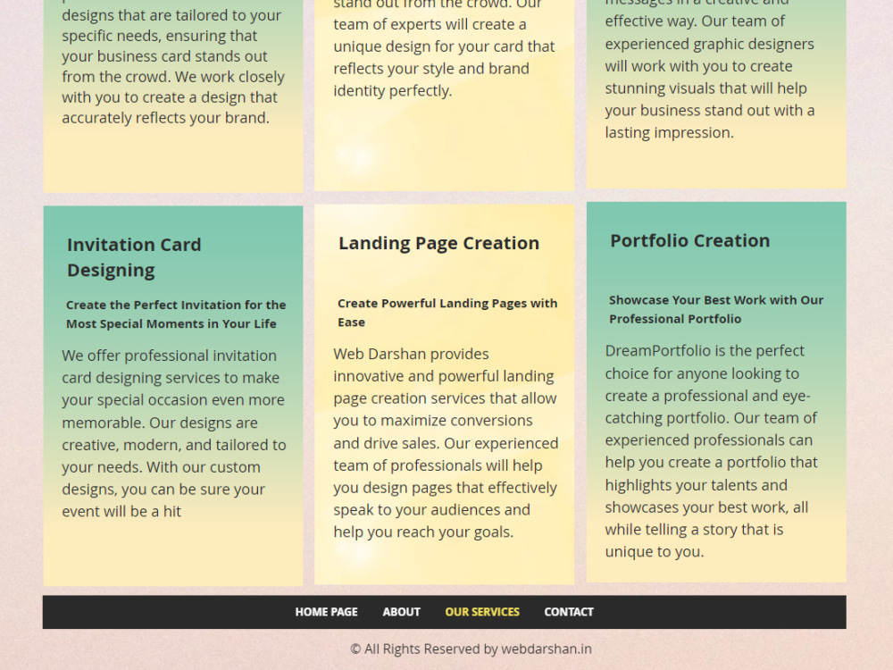 A very impressive web design which increase visitors to your website ...
