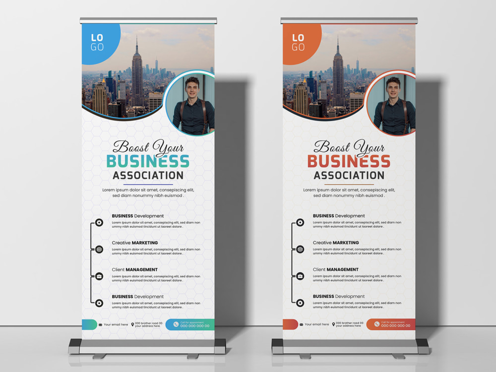 Creative roll up banner, retractable banner or pull up display | Upwork