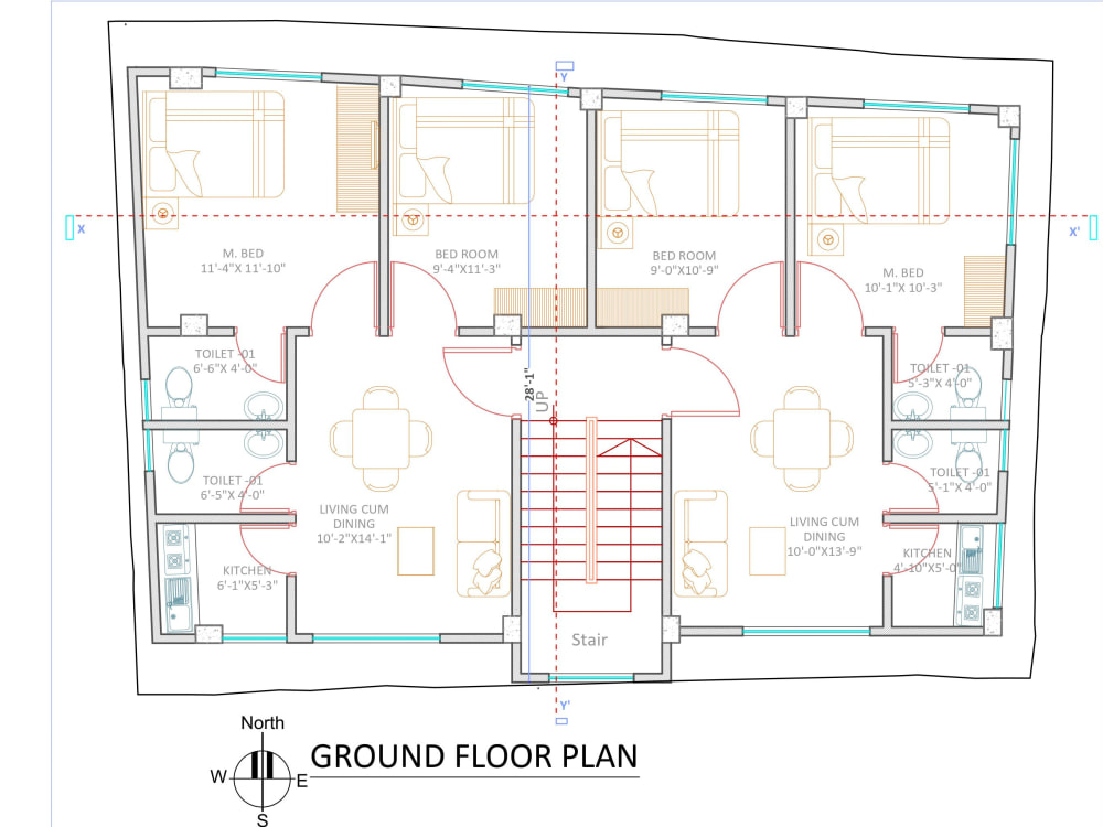 2d floor plan, furniture, textured plan for real estate | Upwork