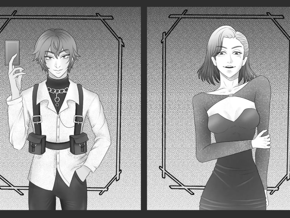 Anime, manhwa, manga, oc fanart sketch | Upwork