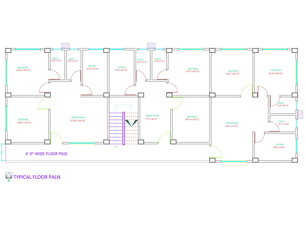 Architectural blueprints, 2d floor plans in AutoCAD | Upwork