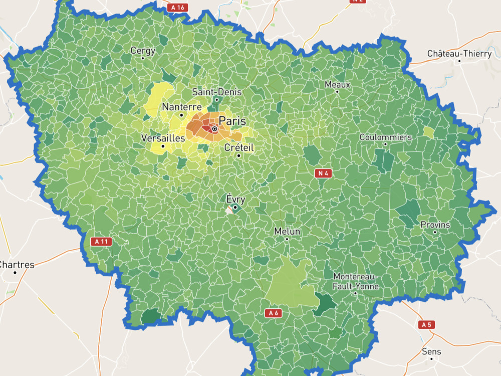 A vivid MapBoxGL interactive map with various logic and context infos | Upwork