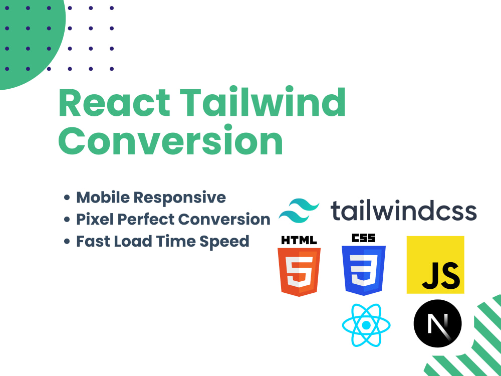 Modern website using react js next js with tailwind css | Upwork