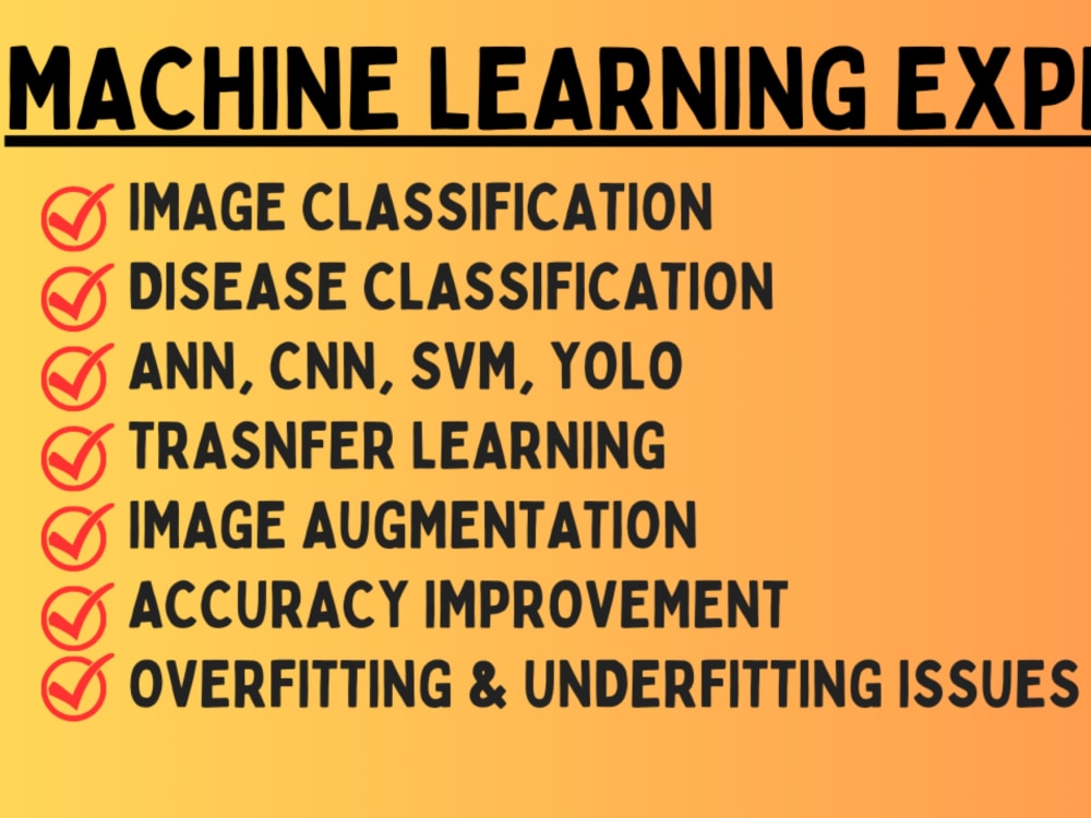 Machine Learning Projects using Transfer Learning Approach | Upwork