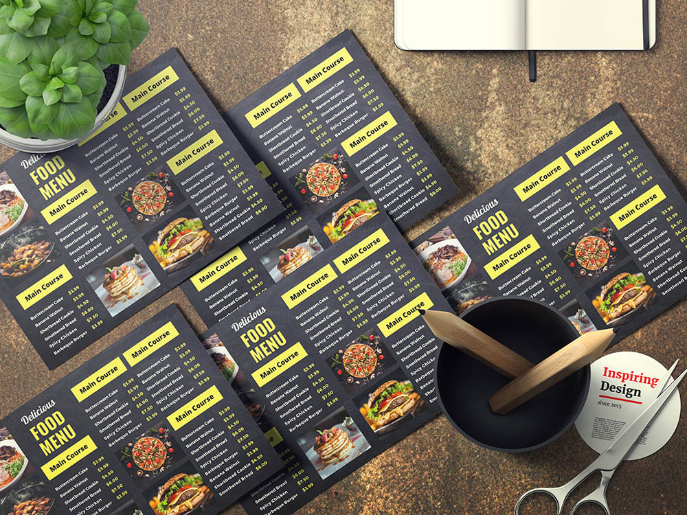 Attractive Restaurant menu design, food flyer or digital menu design ...