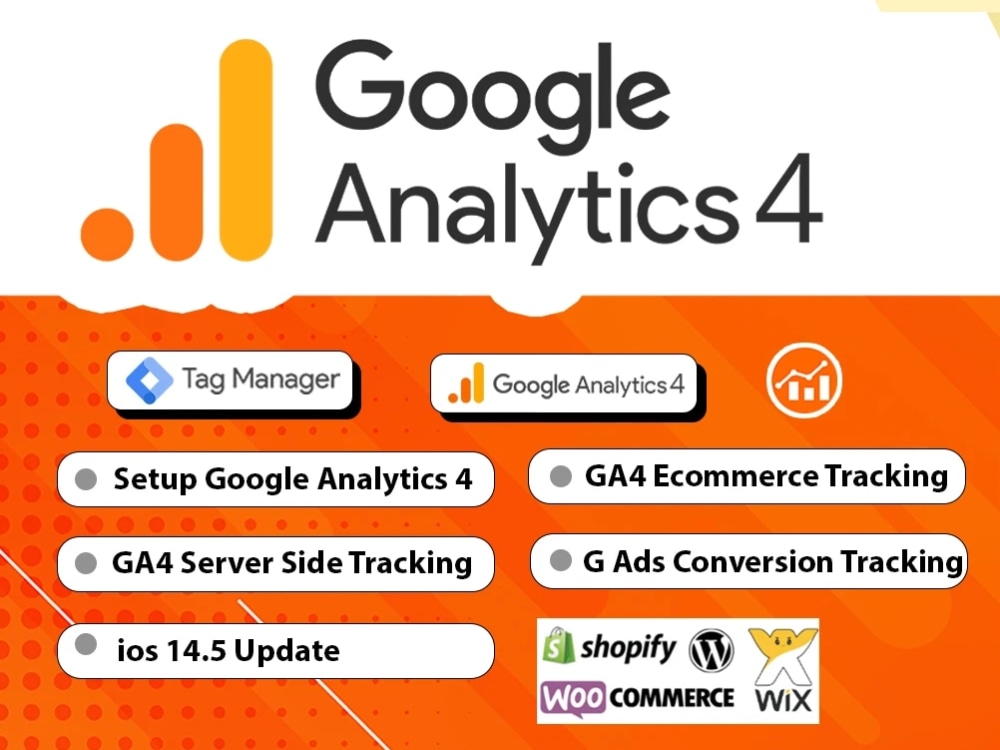 Fix & setup google analytics 4, ga4 ecommerce tracking, conversion tracking | Upwork