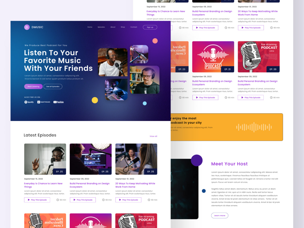 A Stunning UI/UX Design for your Website project | Upwork