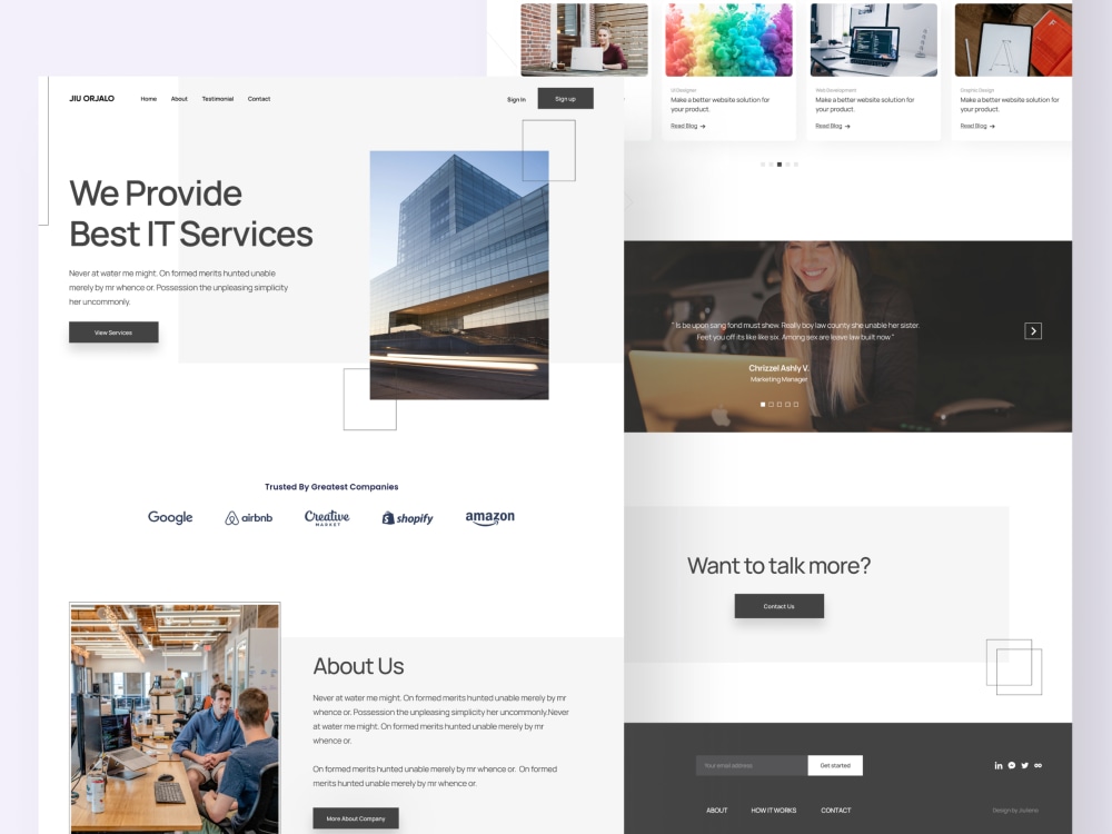 A Stunning UI/UX Design for your Website project | Upwork