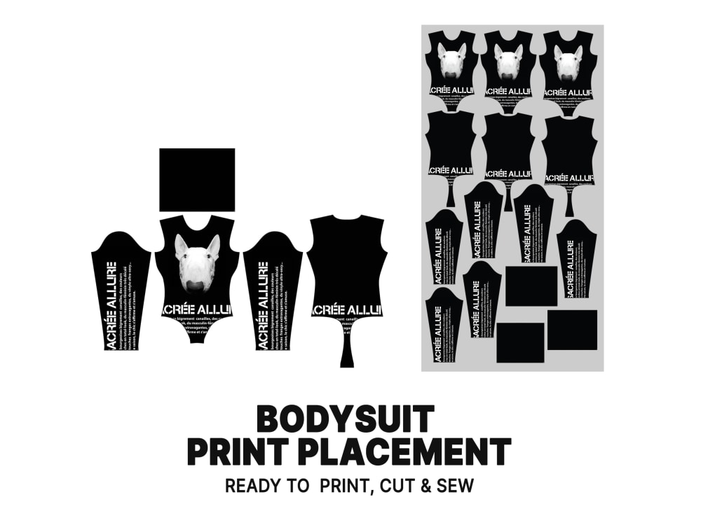 BODYSUIT PRINT PLACEMENT – READY TO PRINT, CUT AND SEW | Upwork
