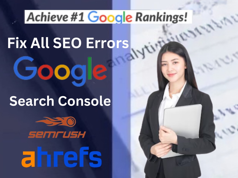 Fix google search console errors, 404 error, xml sitemap, robots txt, ahref | Upwork