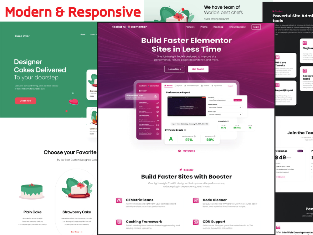 Responsive wordpress landing page design or website | Upwork