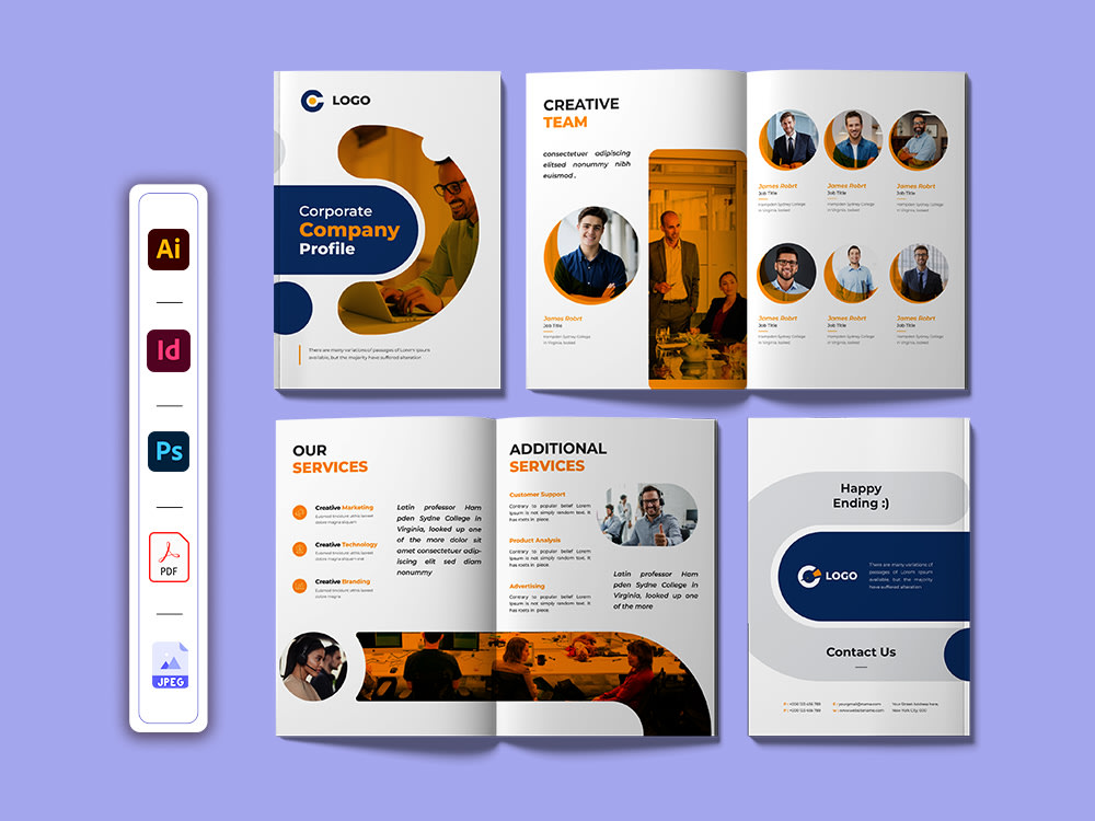 Booklet, annual report, pitch desk, company profile design | Upwork