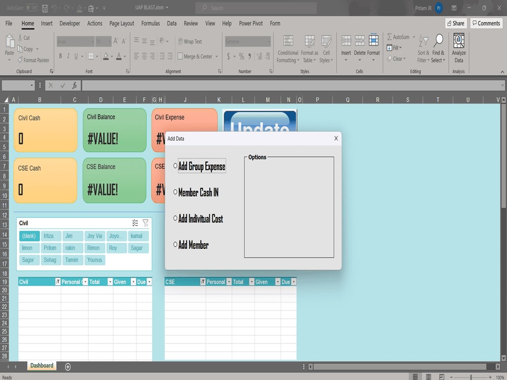 Data input form that stores data in excel sheet | Form for content ...