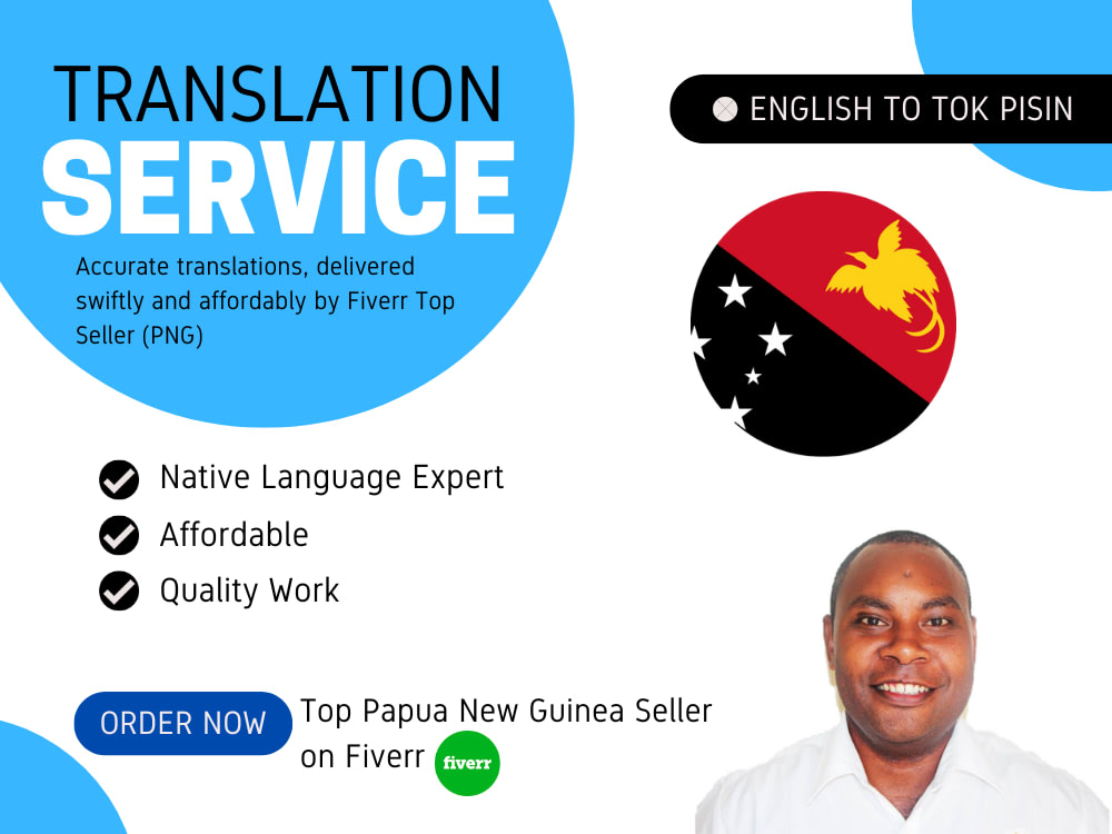 A Tok Pisin Translation Identical to the Original | Upwork