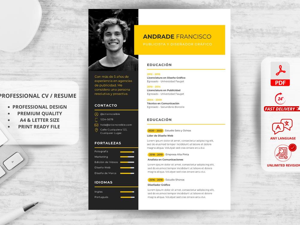 A Professional CV, Cover Letter, High-quality Curriculum | Upwork