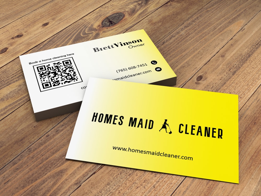 A modern eye catchy business card with a QR CODE of your website. | Upwork