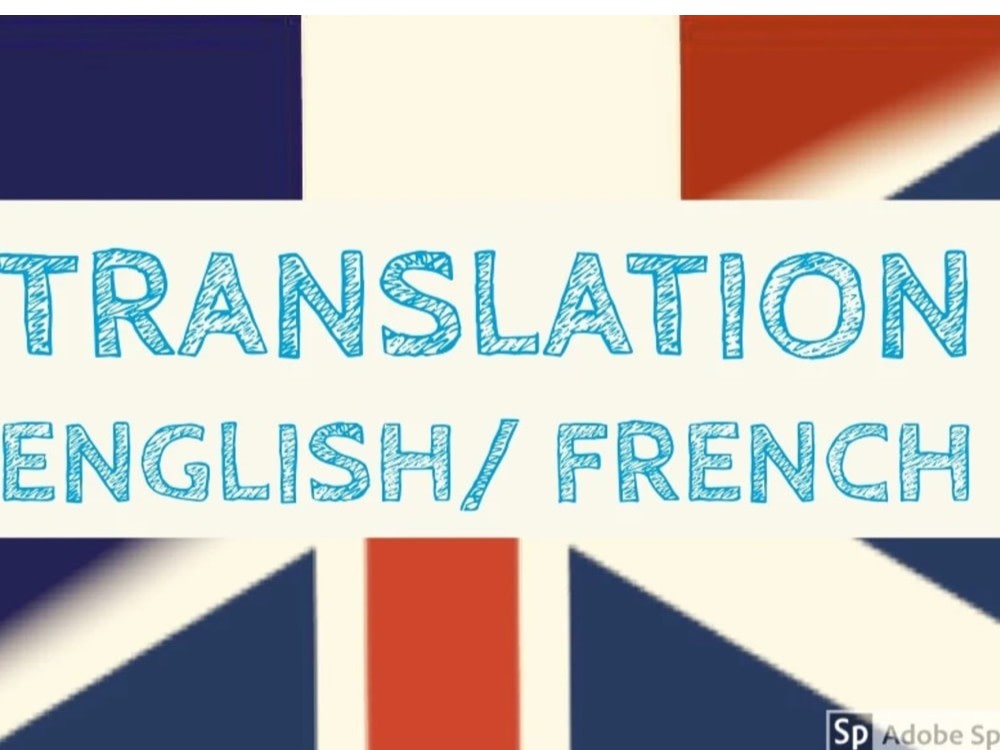 Translate english to canadian french | Upwork