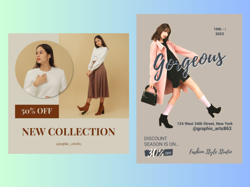 Fashion clothes posts made in photoshop . | Upwork