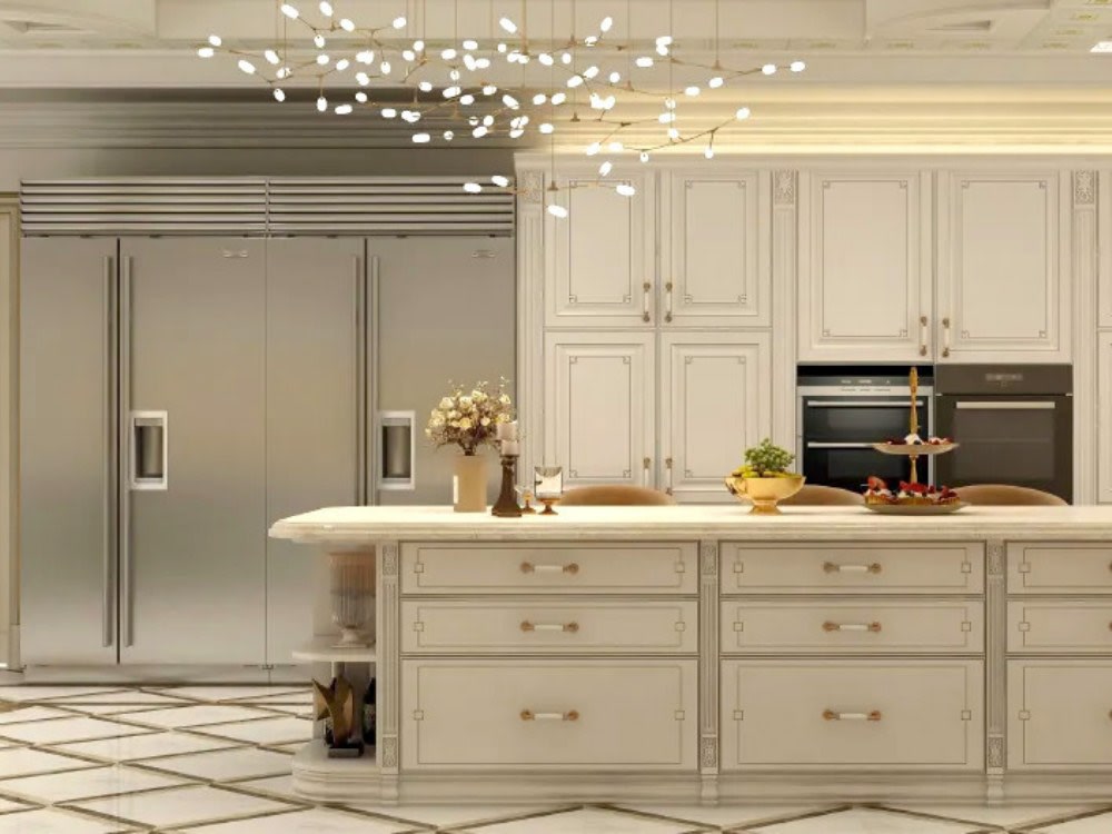 4K kitchen Modern design | 6k, 360 panorama view | Realistic 3d ...