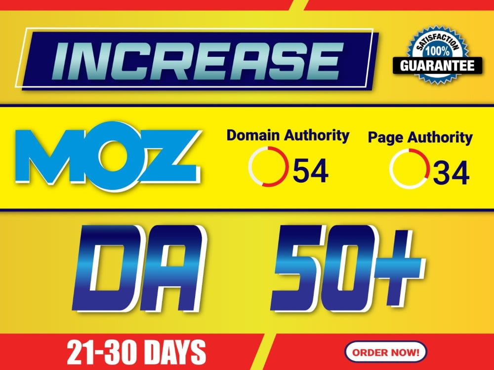 DA Increase (Domain Authority Increase) | Moz DA Increase 50+ | Upwork