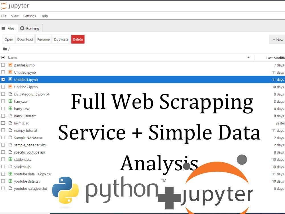 Full Web Scrapping Service,On Python | Upwork