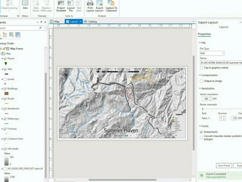 3D contour and topographic map | Upwork