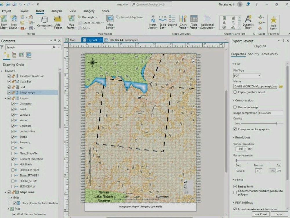 3D contour and topographic map | Upwork