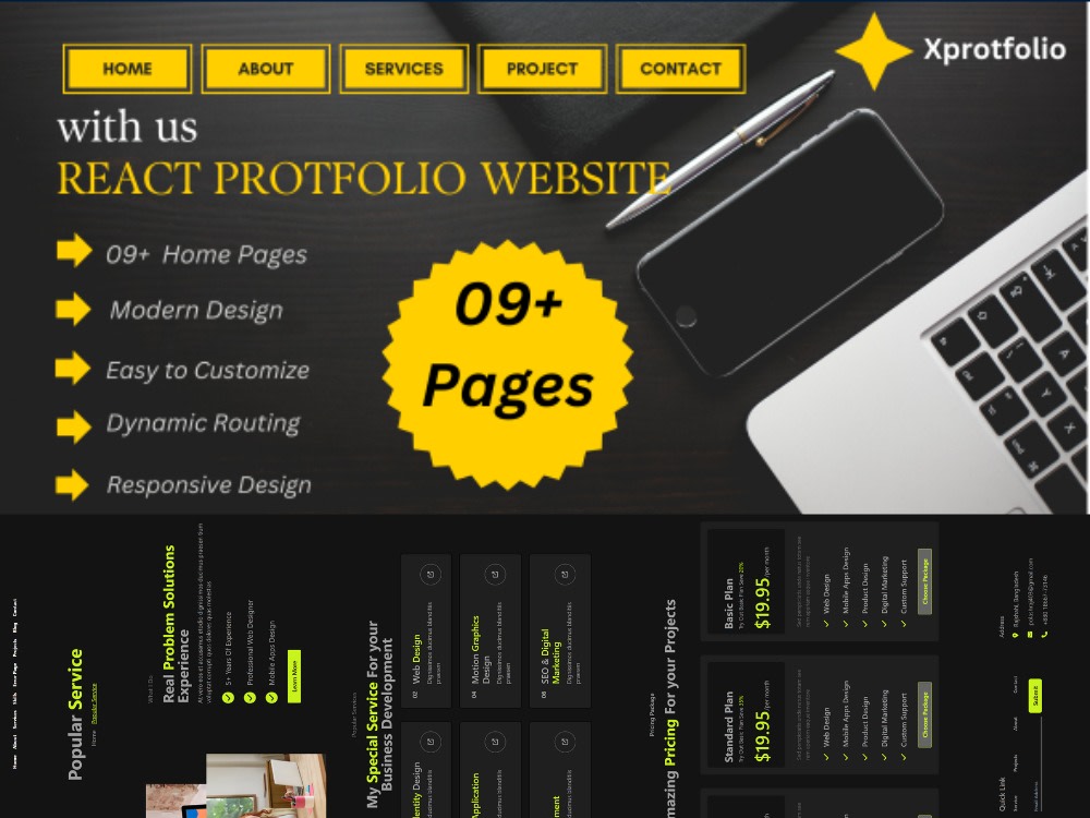 ReactJS|React Developer|Responsive Design|Dynamic Design|Frontend Developer | Upwork