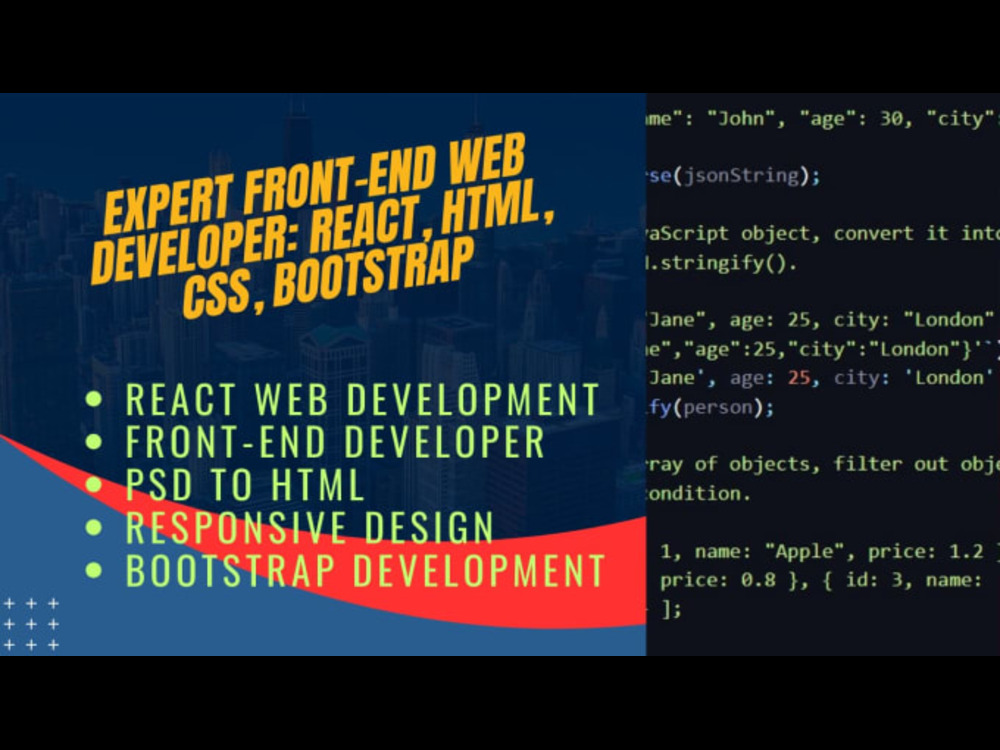 React JS | React Developer | Front End Developer | CSS HTML | Bootstrap | Upwork