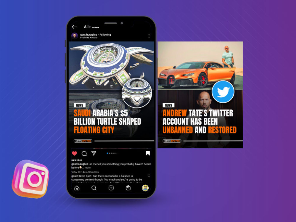 Eye Catching News Instagram Posts Design And Viral Content | Upwork